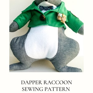 SEWING PATTERN Stuffed Animal Badger With Jacket - Etsy