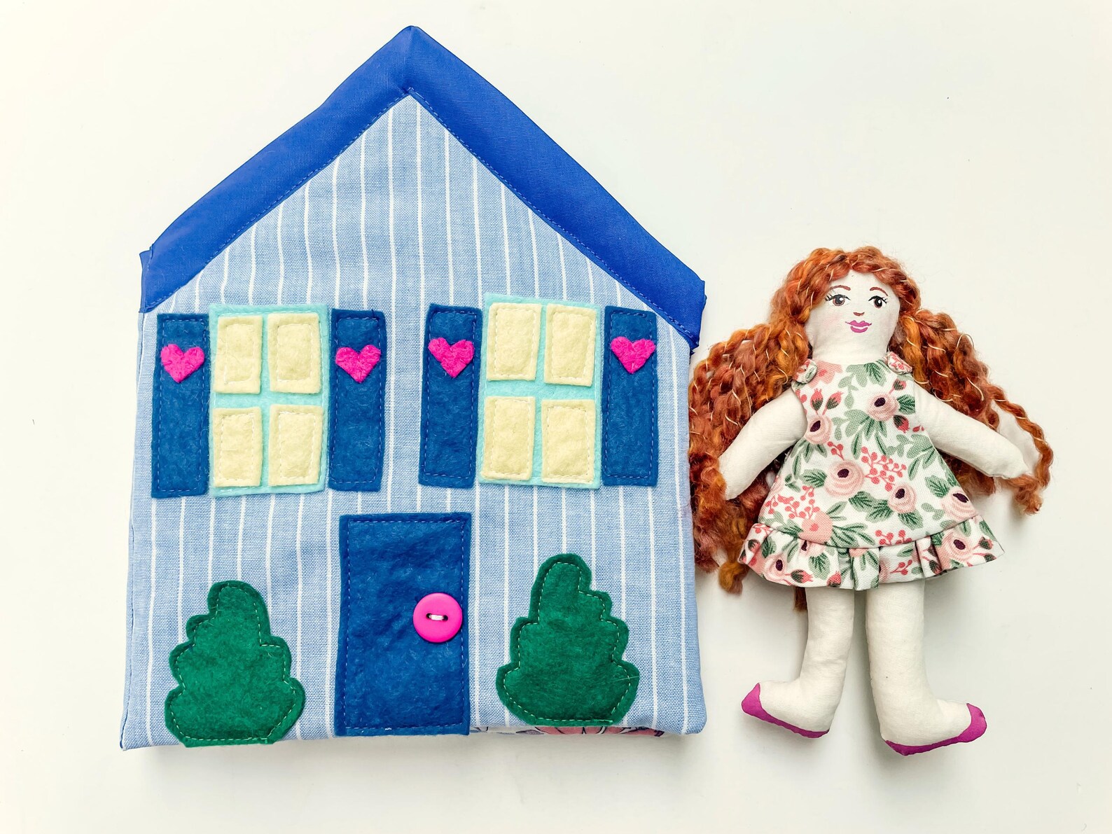 SEWING PATTERN for Mini Rag Doll and Dollhouse Project - Etsy