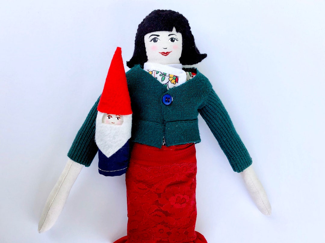 MADE TO ORDER Amelie Doll, With Garden Gnome Finger Puppet, Amelie ...