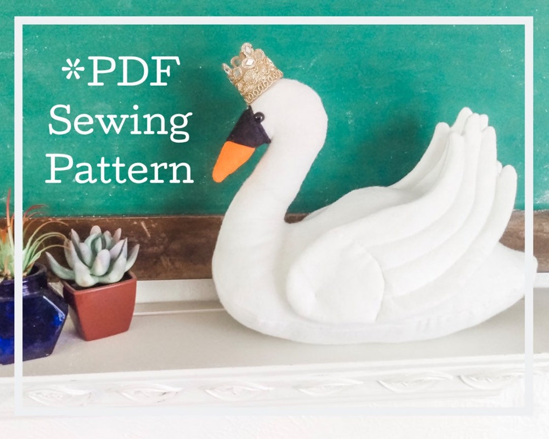 Sewing Pattern for Swan Stuffed Animal - Etsy