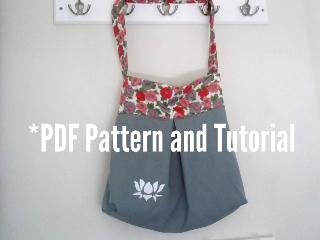 Sewing Pattern for Pleated Tote Bag, Made From Two Pillowcases, Plus ...
