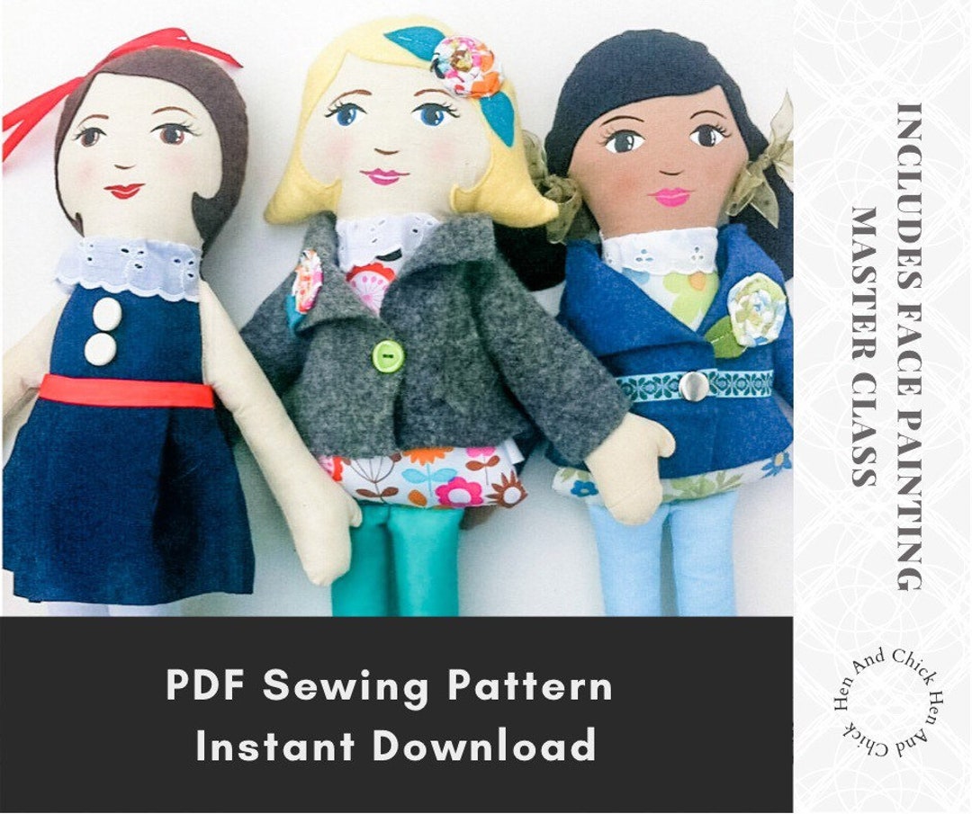 SEWING PATTERN Heirloom Cloth Doll Sewing Pattern PDF Sewing - Etsy