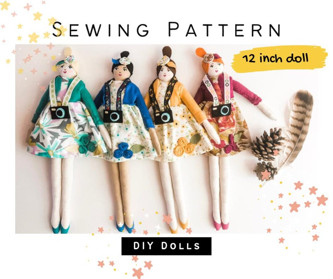 Parisian Doll Sewing Pattern, 12 Inch Doll - Etsy