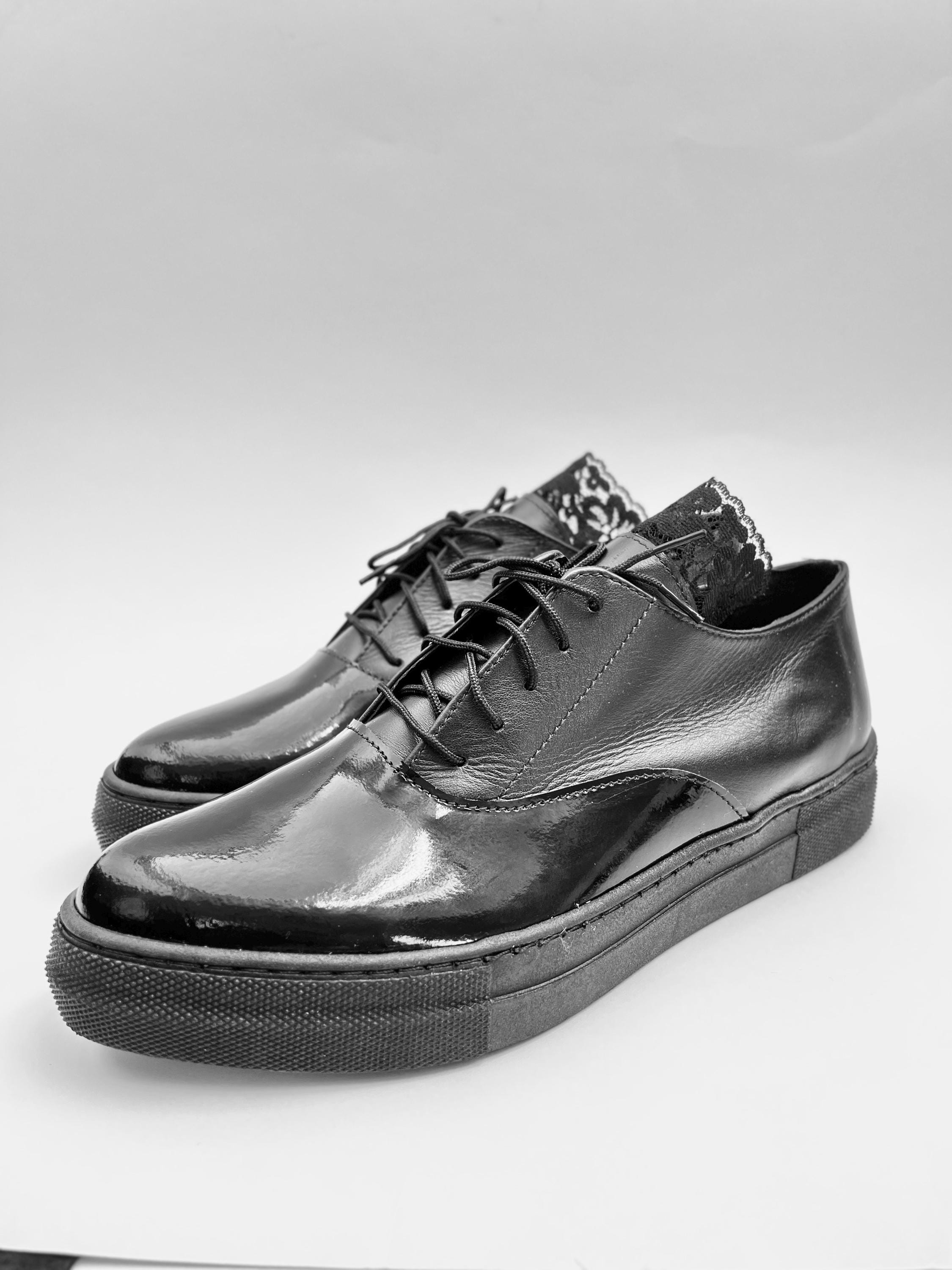 Black Leather Shoes for Women,black Patent,red Sole,custom Leather ...