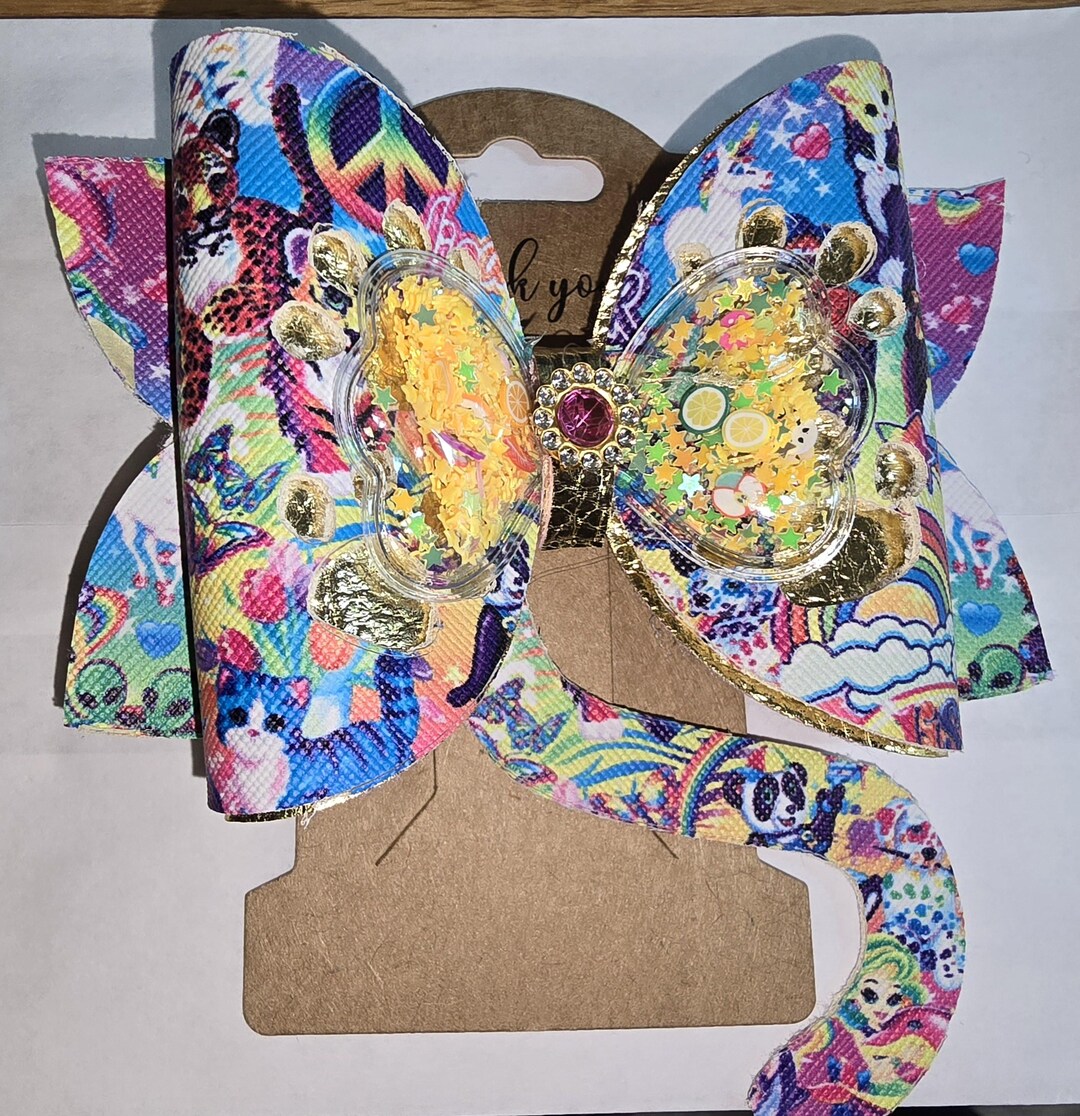 Lisa Frank Hair Bow - Etsy