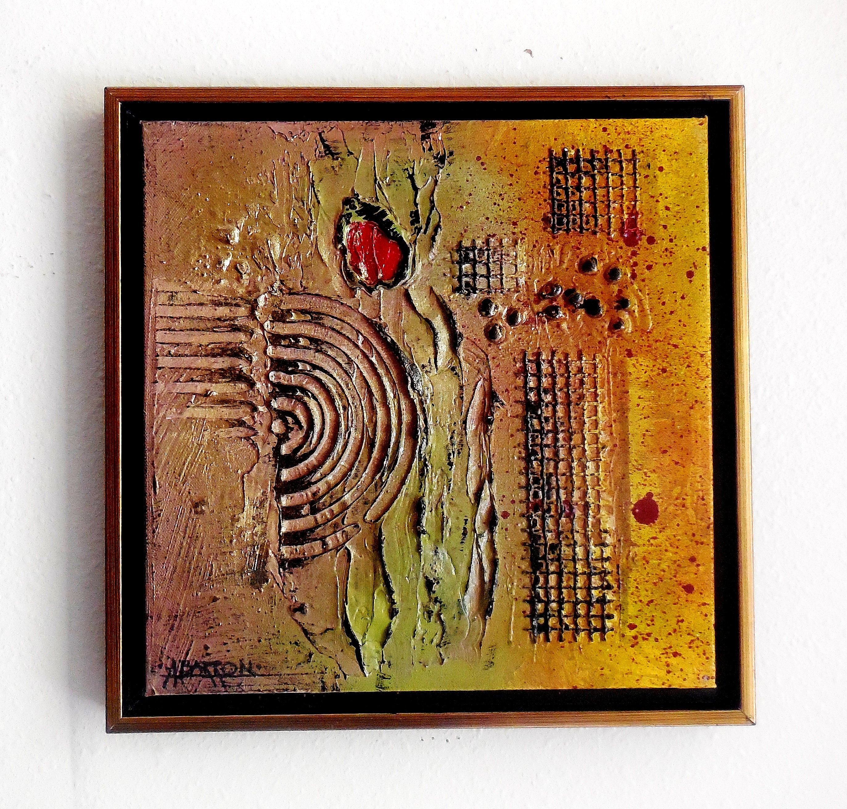 Acrylic Abstract 12 X 12 Framed Textured Art Touchable Art - Etsy