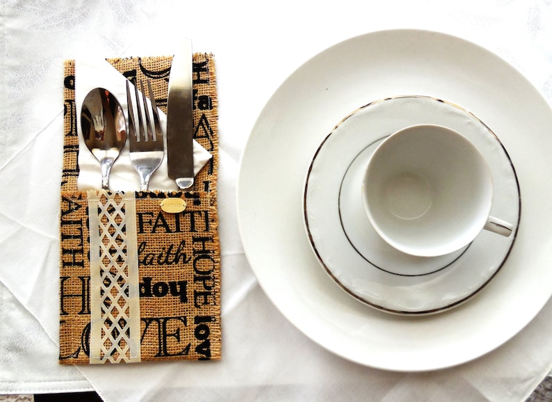 Silverware Holder...silverware Pocket...dinner Table - Etsy