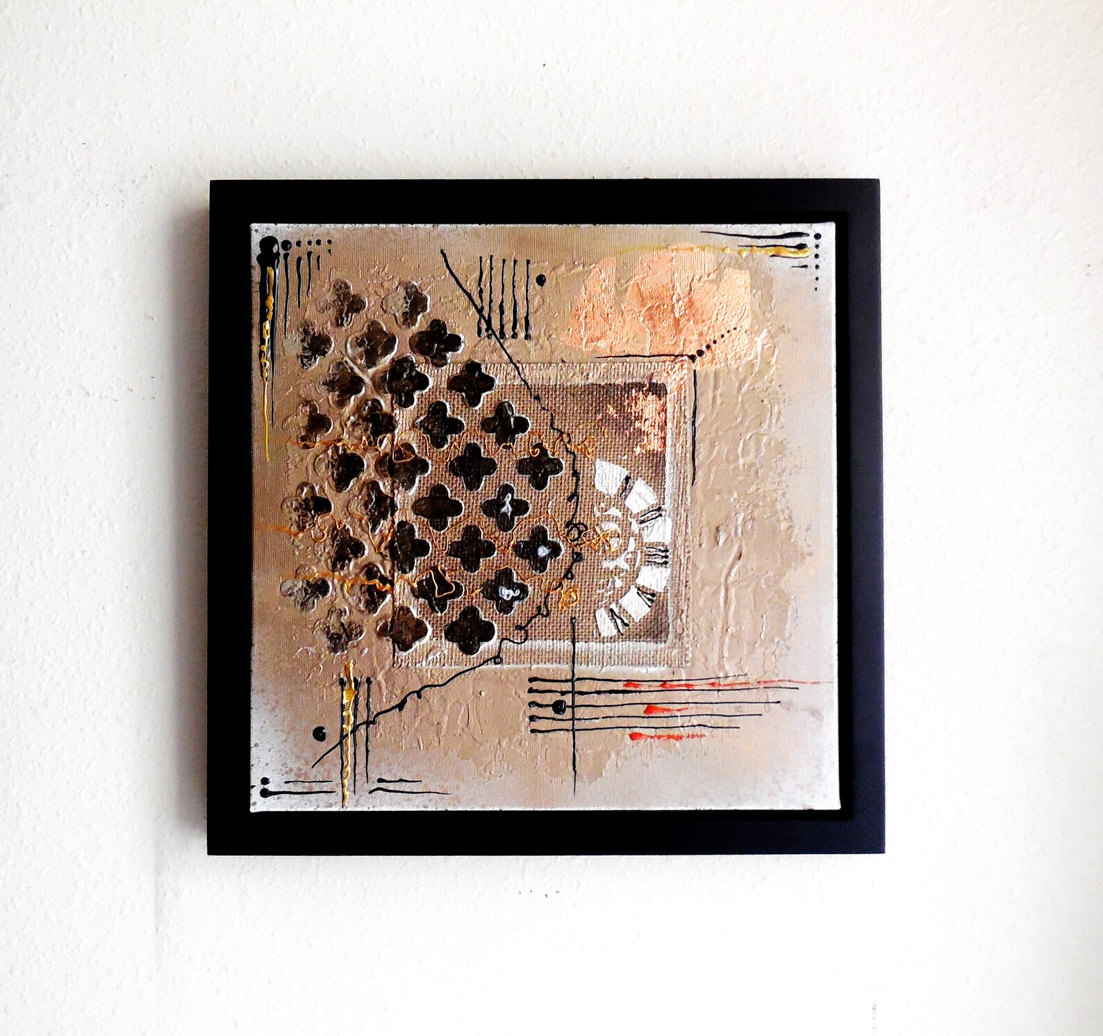 Original acrílico texturizado pintura... Arte inspirado en la ...