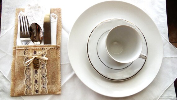 Silverware Holder...silverware Pocket...dinner Table - Etsy