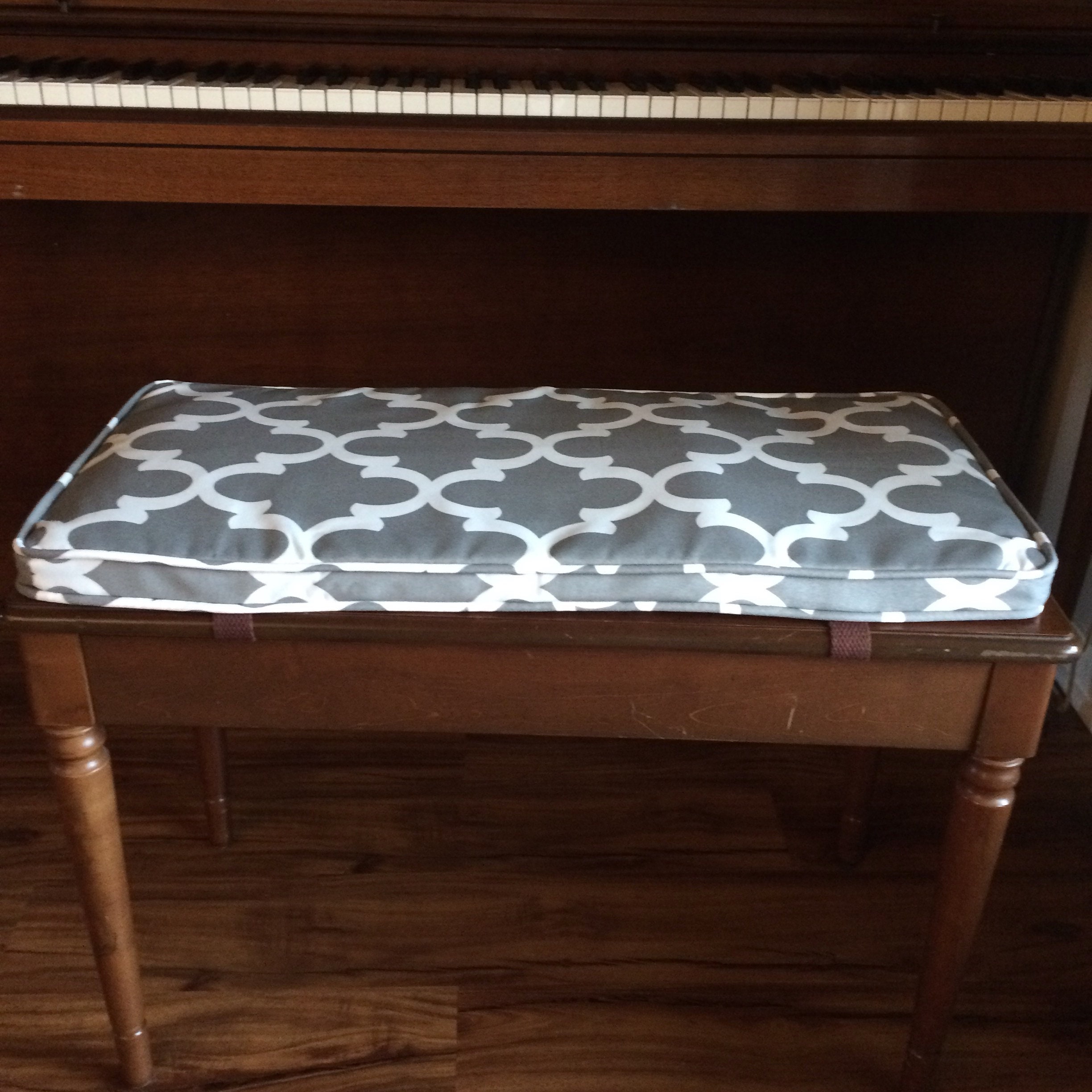 Custom Order Piano Bench Cushion Cover -chair Cover Pad - Bench Cushion ...