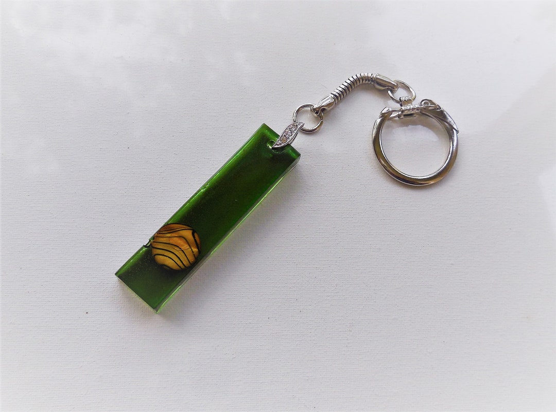 Resin Art Pendant, Epoxy Resin Jewelry, Green Sea Color Resin Pendant ...