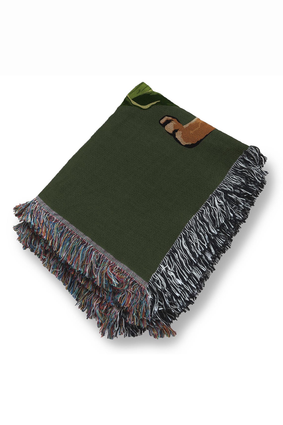 Tiger With Parrot Throw Blanket Floral Bed Design Woven Throw Jungle ...