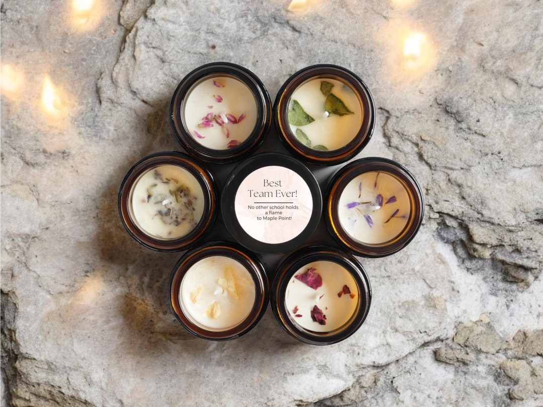 10packs Personalized Team Candle Favors - Custom Logo Candles for ...