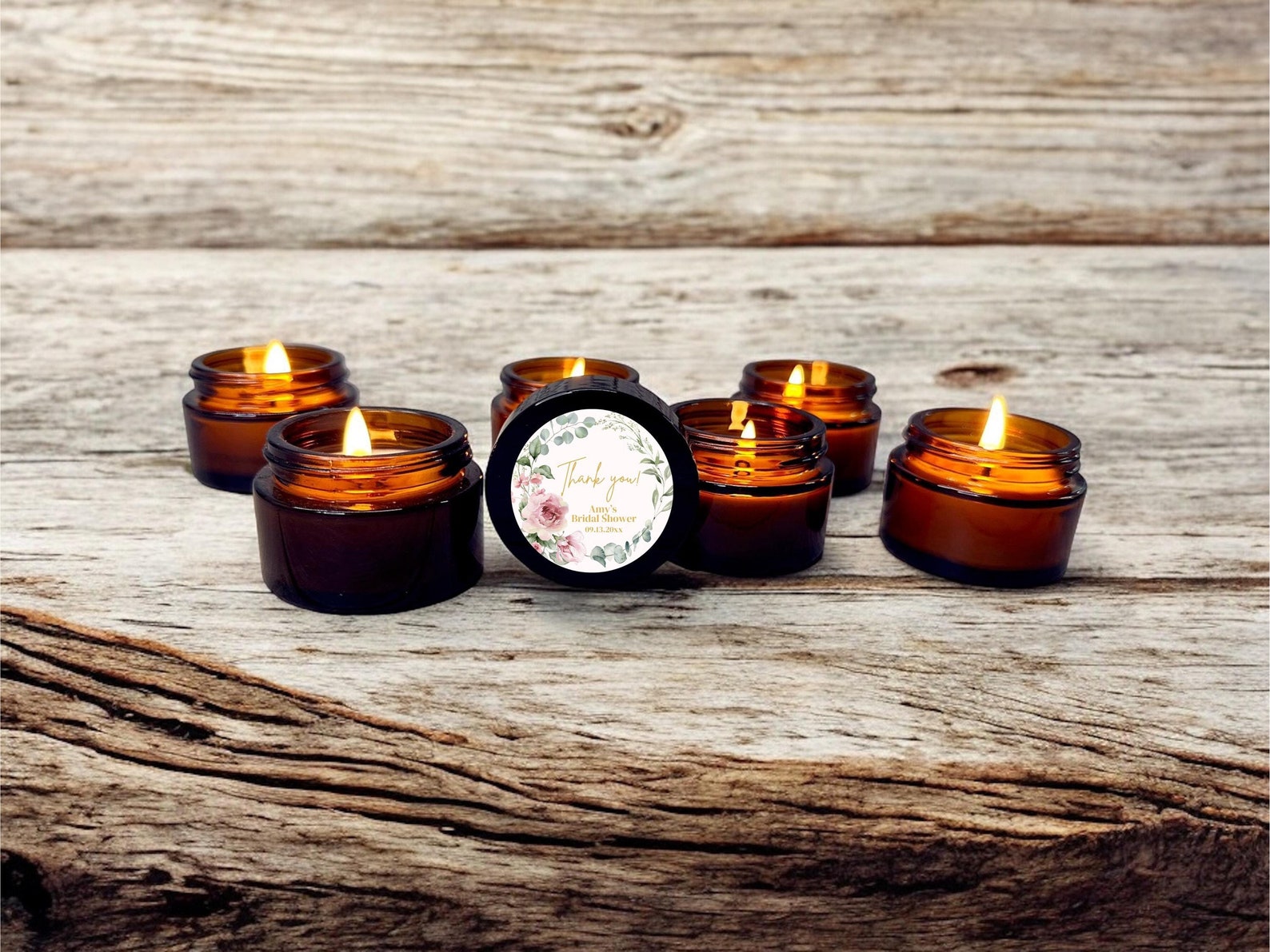 10 Personalized Fall Wedding Favors Fall Wedding Candle Favors Autumn ...