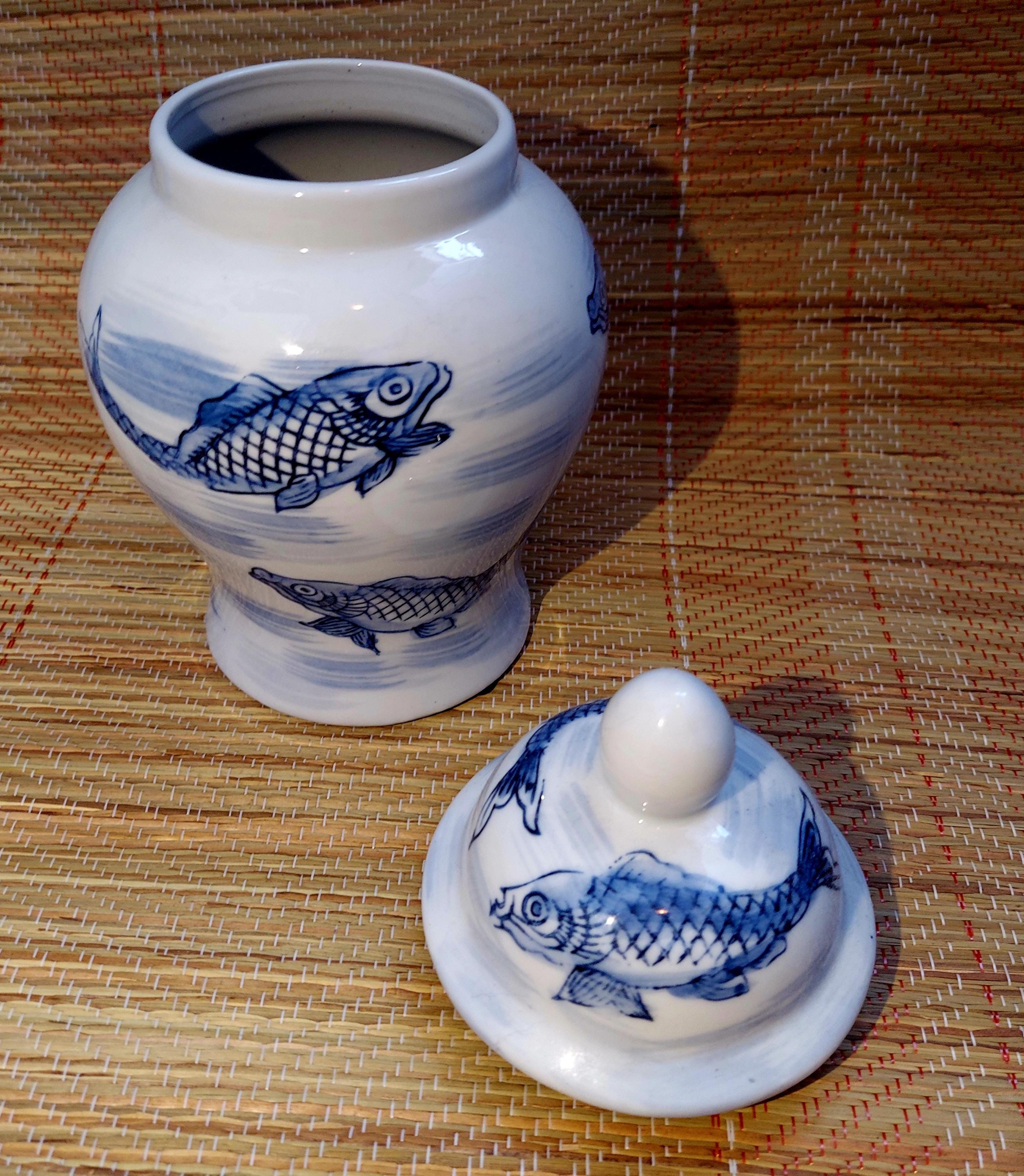 Orisha Sopera Blue White Pots 9" Vessel Bellis Ibeyis Otin Tinaja Urns ...