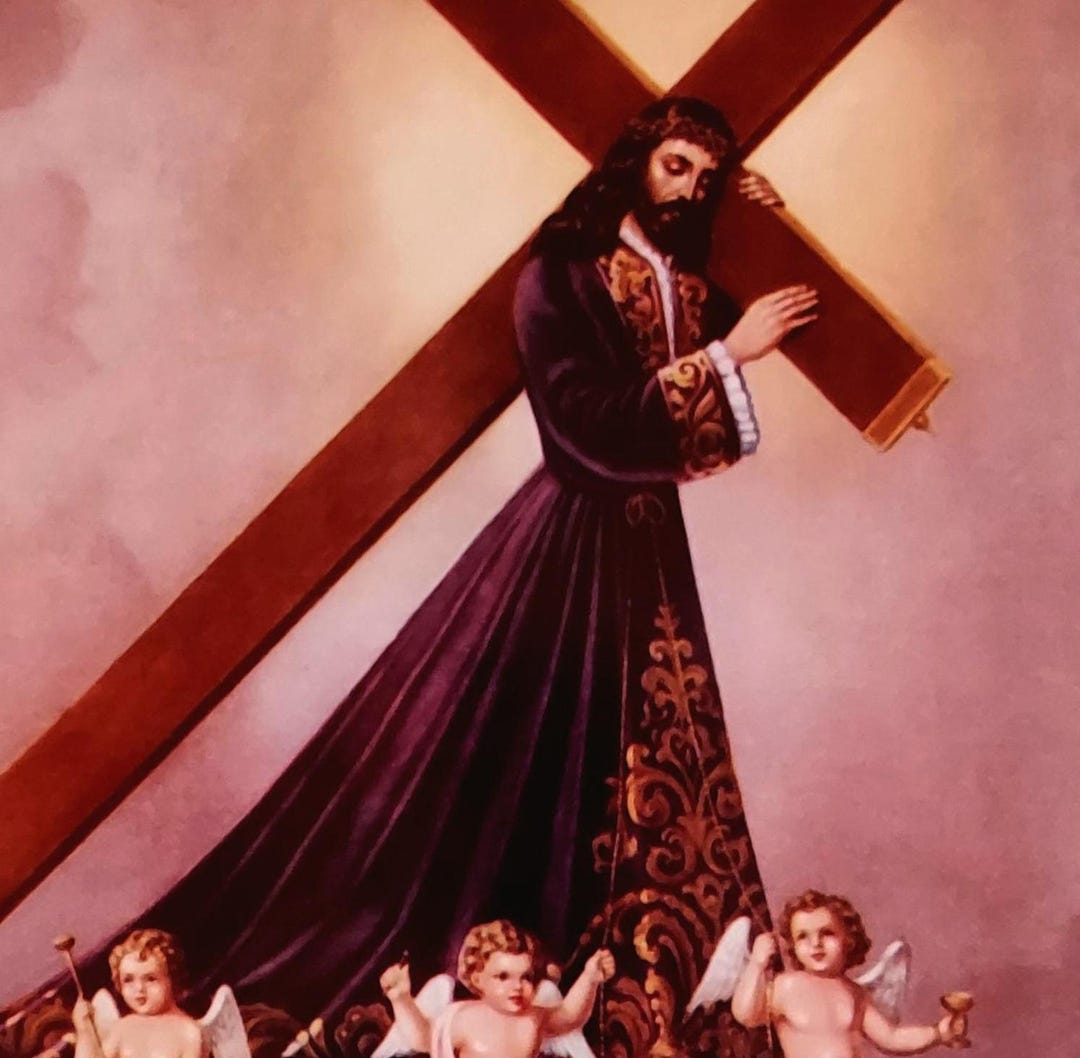 Jesus of Nazareth Nazareno 8" X 11" Image Vodou Cromo Lwa Catholic ...