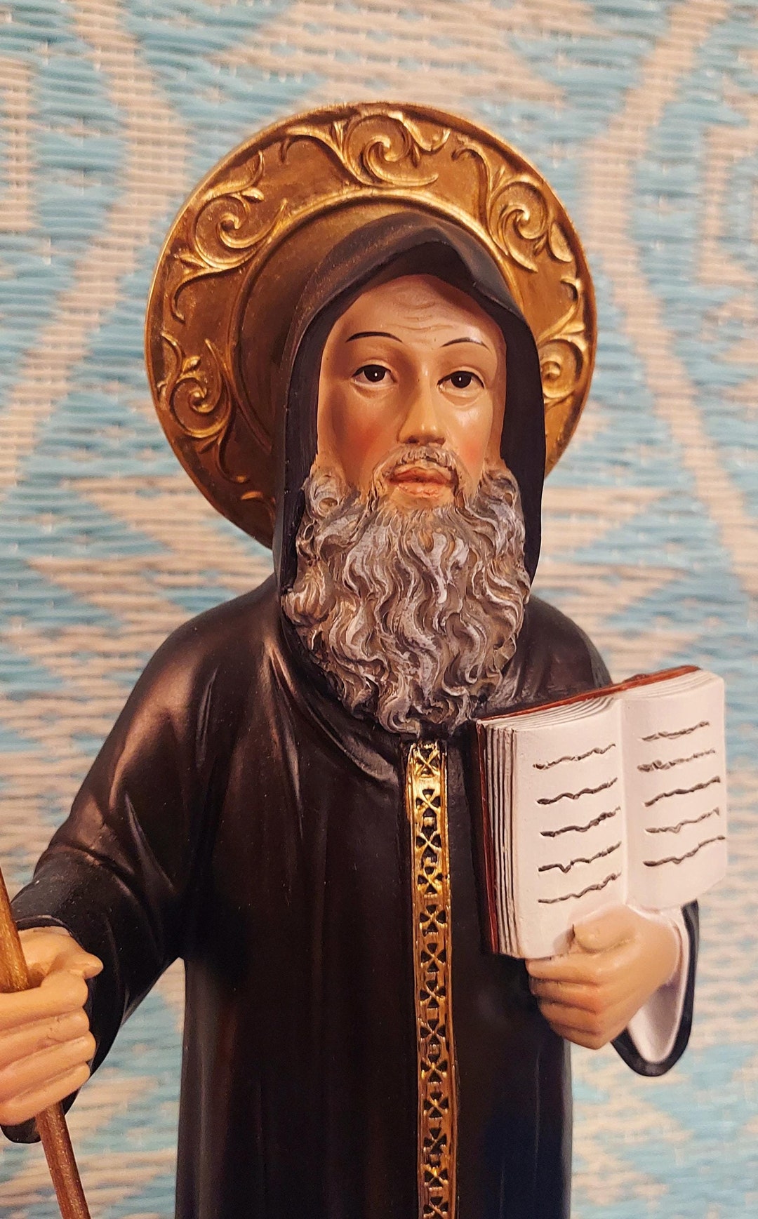 Saint Benedict San Benito 18 Inch Statue Catholic St Shrine Altar ...