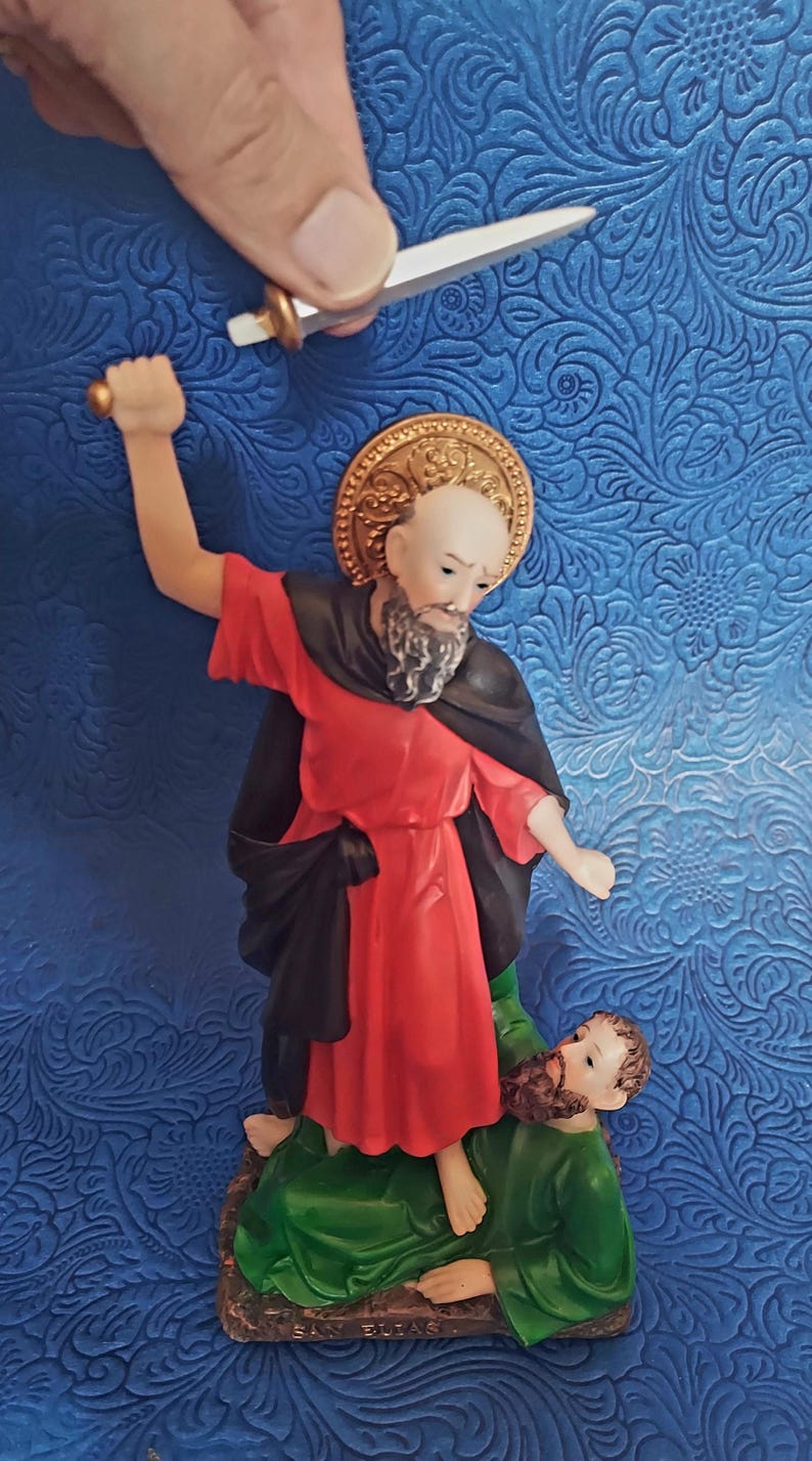 San Elias 8" Statue Saint Baron Cementerio Cemetery Bawon Samedi Vodou ...