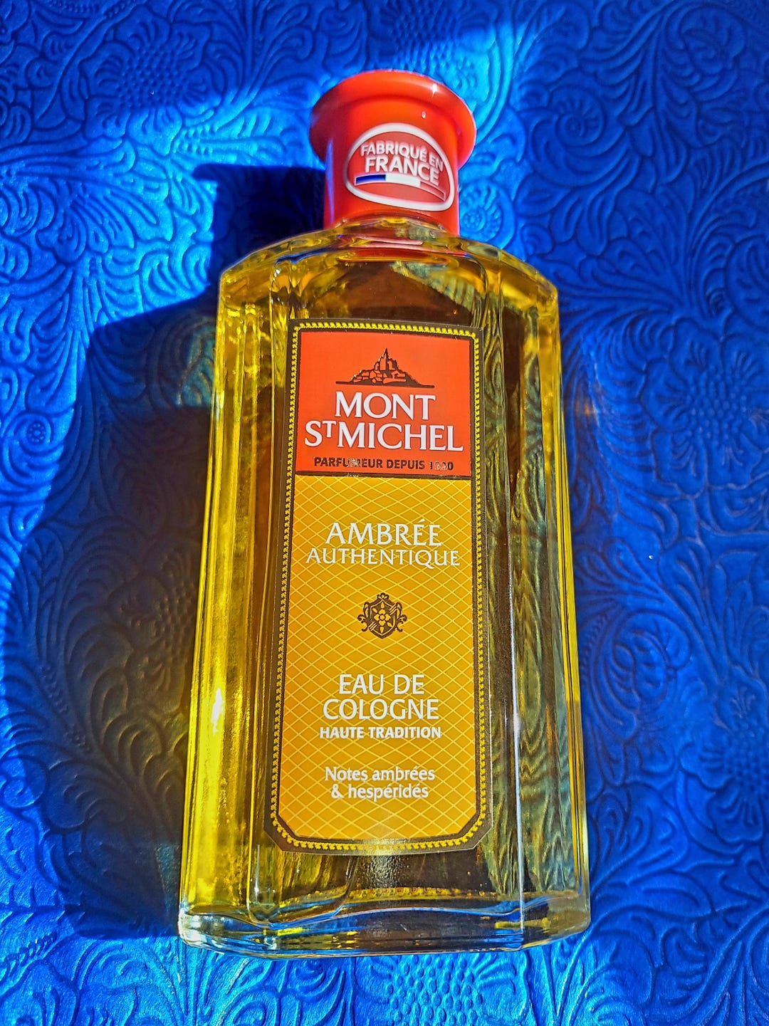 Mont Saint Michel Amber Cologne 250ml, Authentic French Eau De Cologne ...