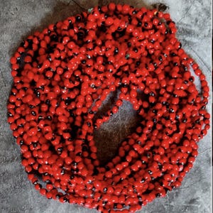Collar De Odi Bara Odu Obara Di Black and Red Seed Necklace Odibara ...
