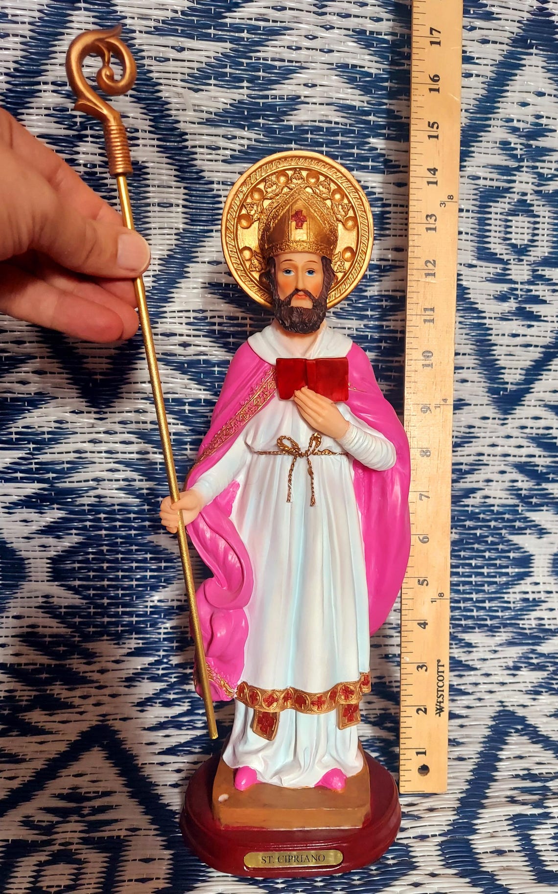 Saint Cyprian San Cipriano 15" Statue Image Spiritism Espiritismo Lwa ...