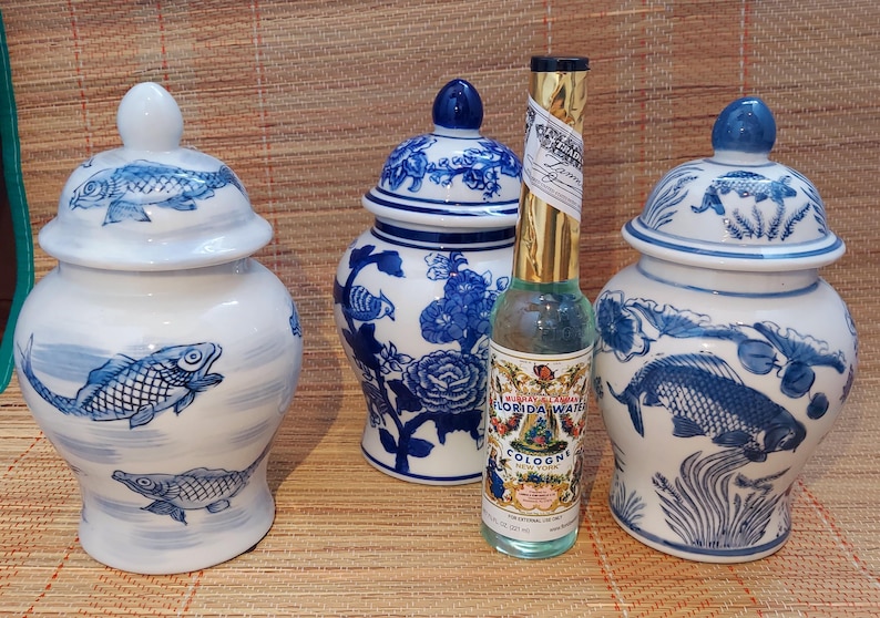 Orisha Sopera Blue White Pots 9" Vessel Bellis Ibeyis Otin Tinaja Urns ...