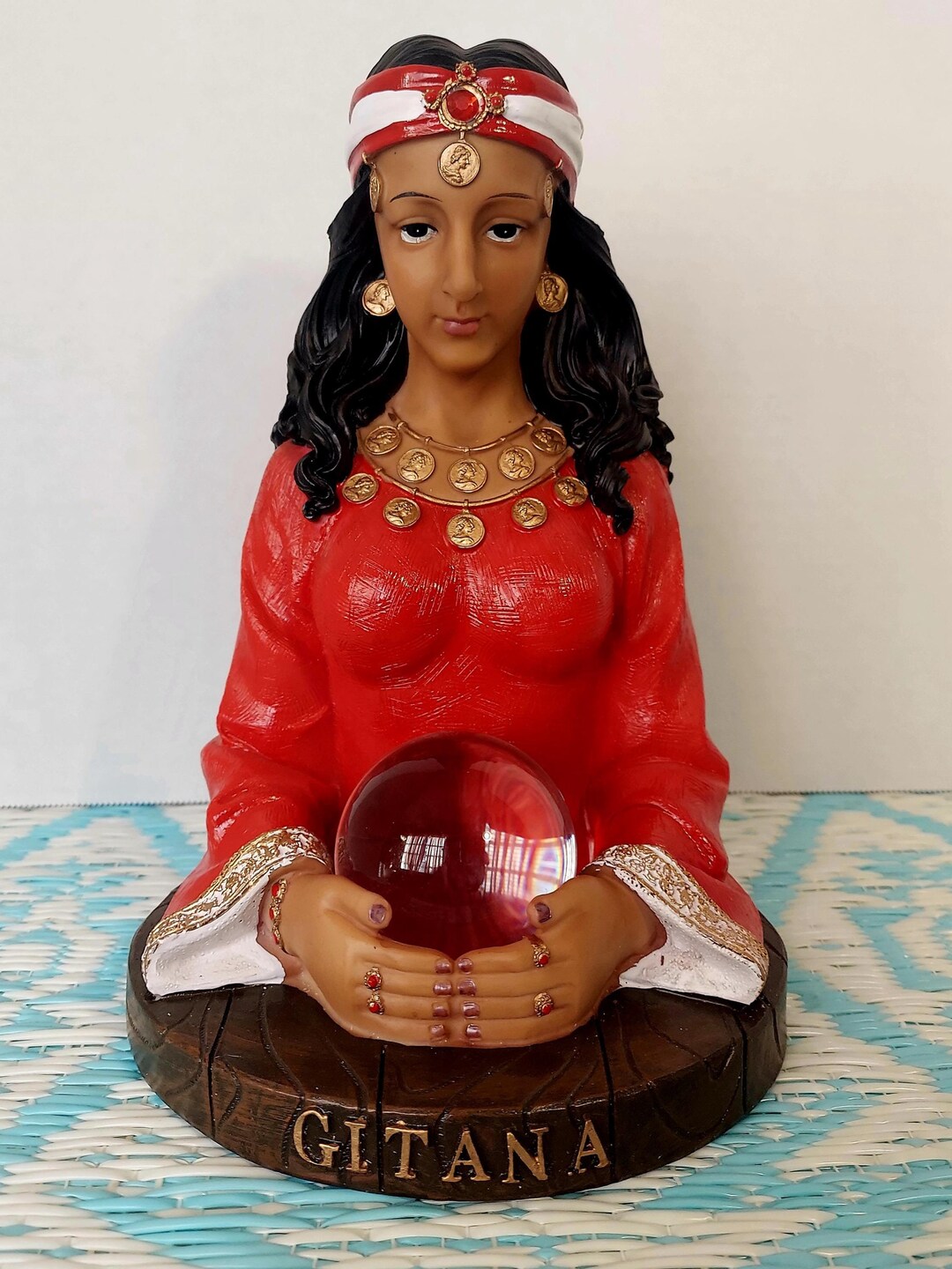 Gypsy Gitana Traveller Bruja Statue Spirit Guide Madam LARGE 10 ...