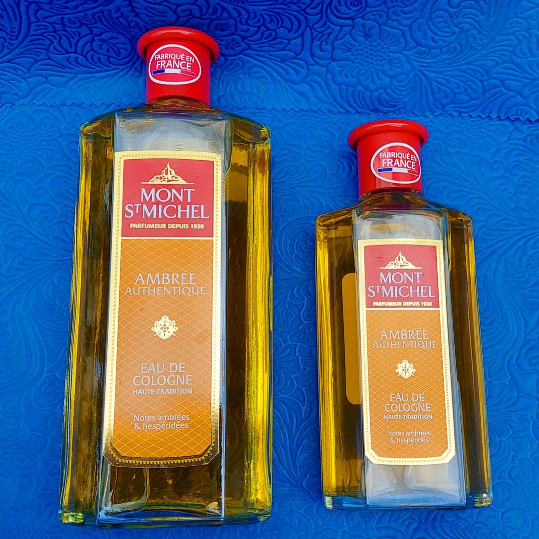 Mont Saint Michel Amber Cologne 500ml Large, Authentic French Eau De ...