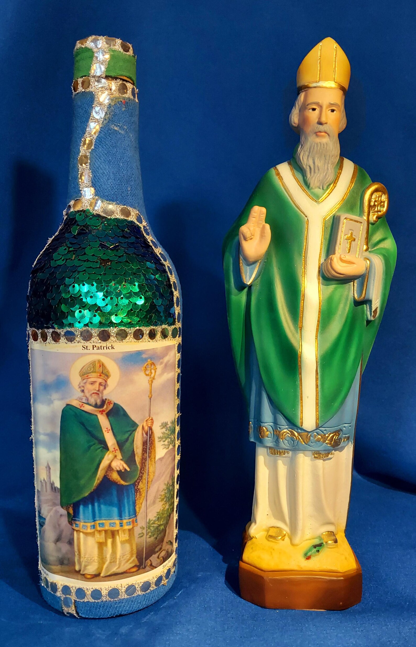 Damballah Wedo Statue 8" 12" | Danbala Vodou Lwa | Saint Patrick Image ...