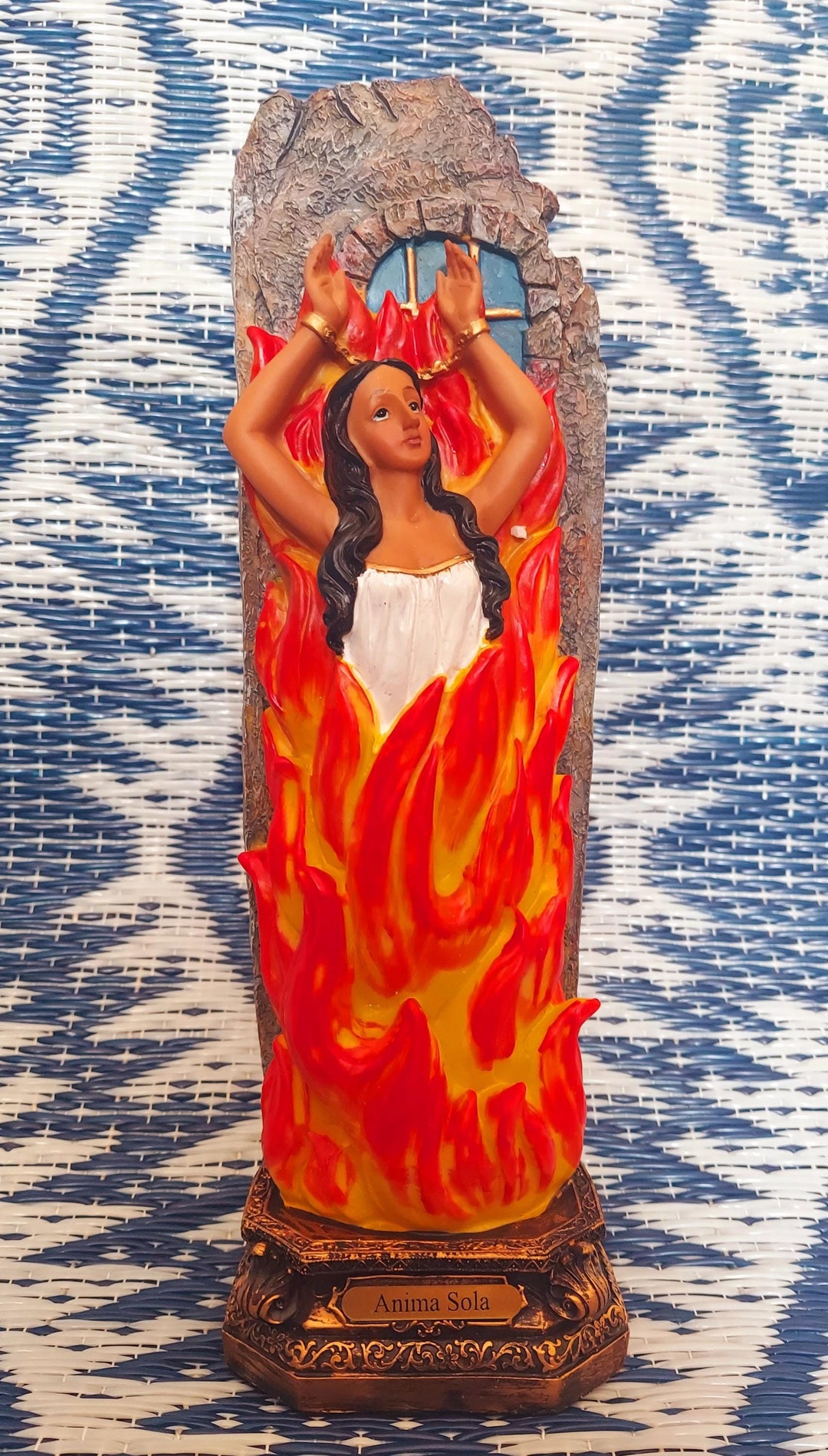 Anima Sola 12" Statue Lonely Soul Image Purgatory Celestina Abdenago ...