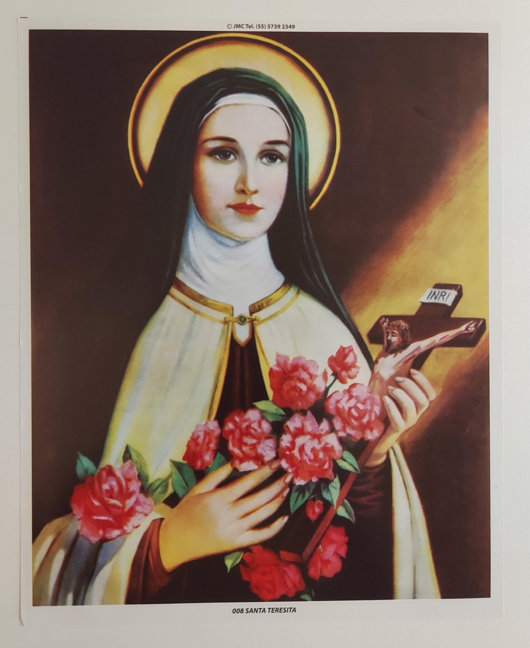 Santa Teresa Oya Teresita 8" X 11" Image Vodou Cromo Lwa Catholic Saint ...