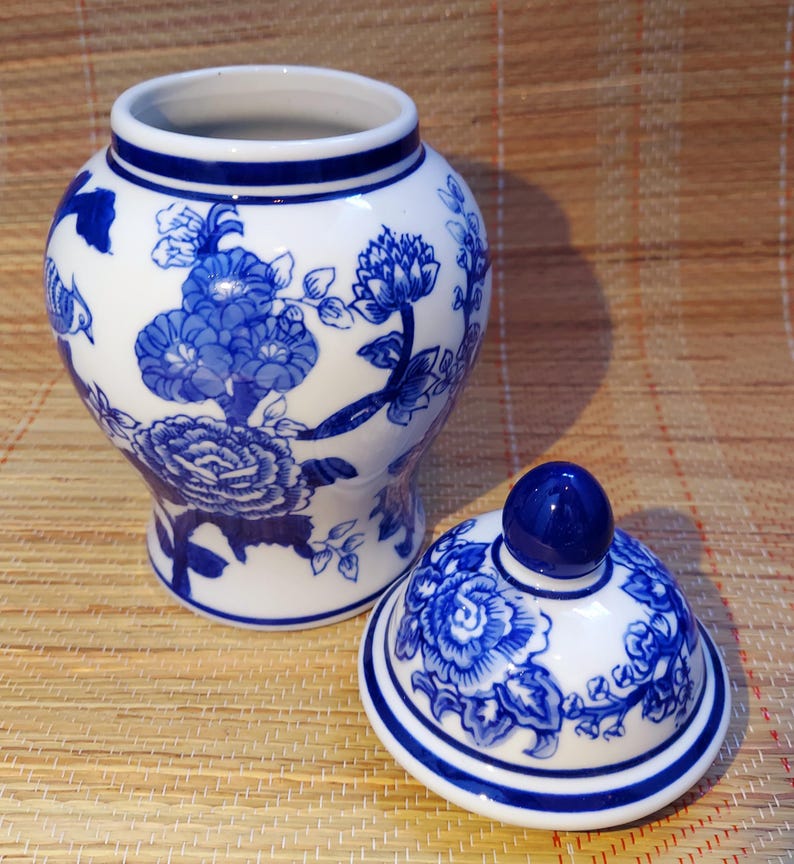 Orisha Sopera Blue White Pots 9" Vessel Bellis Ibeyis Otin Tinaja Urns ...