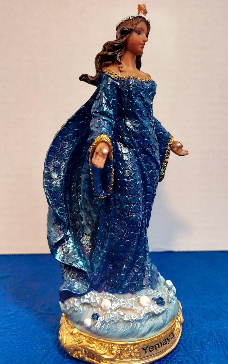 Yemaya Statue Sirena Blue Yemaya Olokun Mami Wata Estatua De Yemaya ...