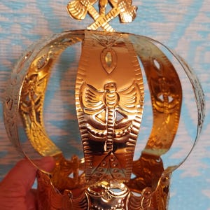 Shango Crown With Double Axes on Top. Chango Corona Brass Batea Pilon ...