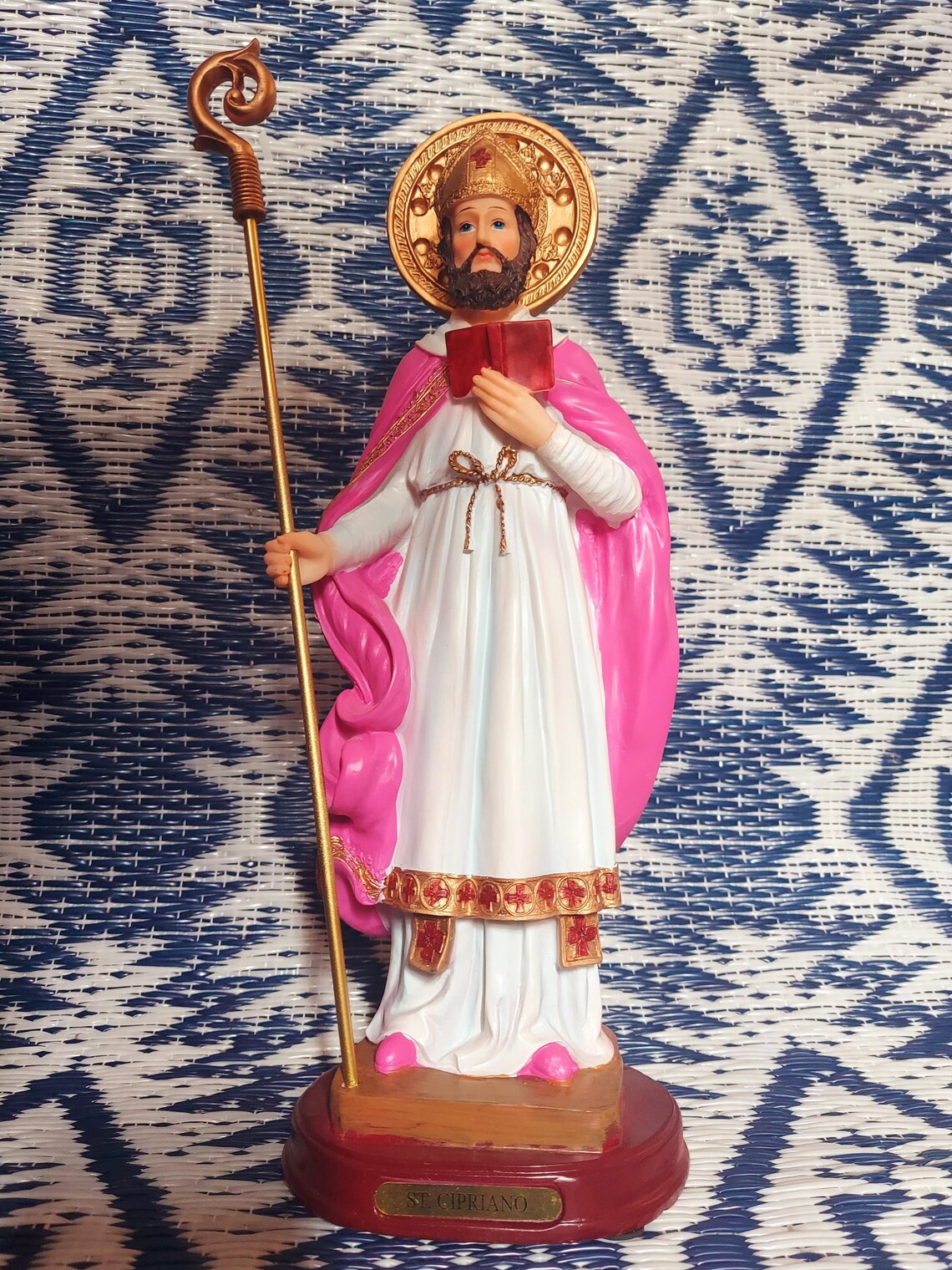 Saint Cyprian San Cipriano 15" Statue Image Spiritism Espiritismo Lwa ...
