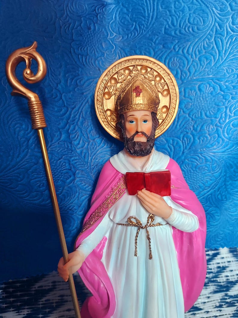 Saint Cyprian San Cipriano 15" Statue Image Spiritism Espiritismo Lwa ...