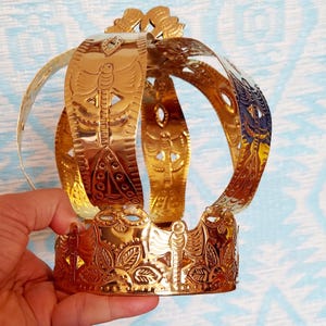 Shango Crown With Double Axes on Top. Chango Corona Brass Batea Pilon ...