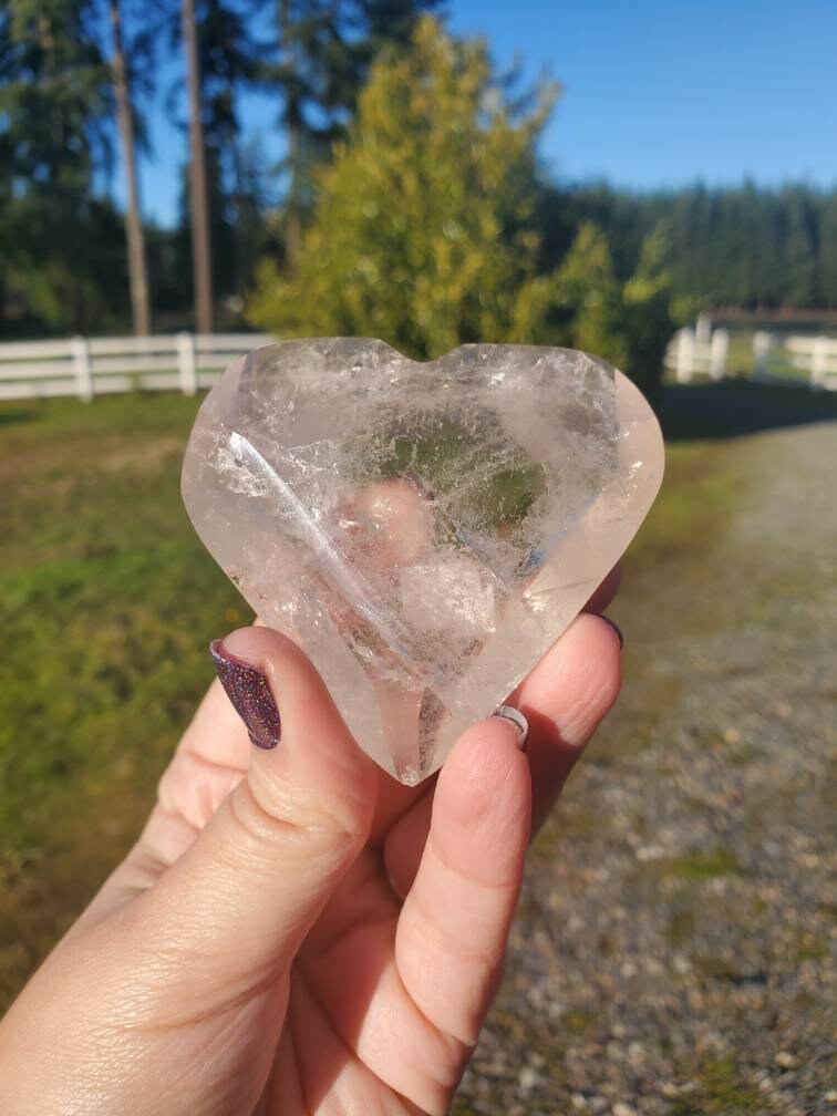 Clear Crystal Heart
