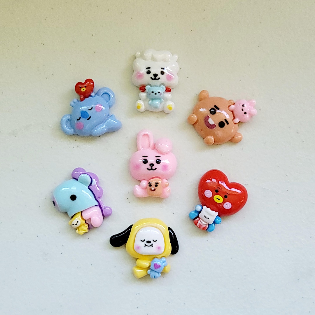 Bt21 Shiny Croc Charms | Bt21 Shiny Fridge Magnets | Bt21 Shiny Shoe Charms | Bt21 Shiny Jibbitz ...