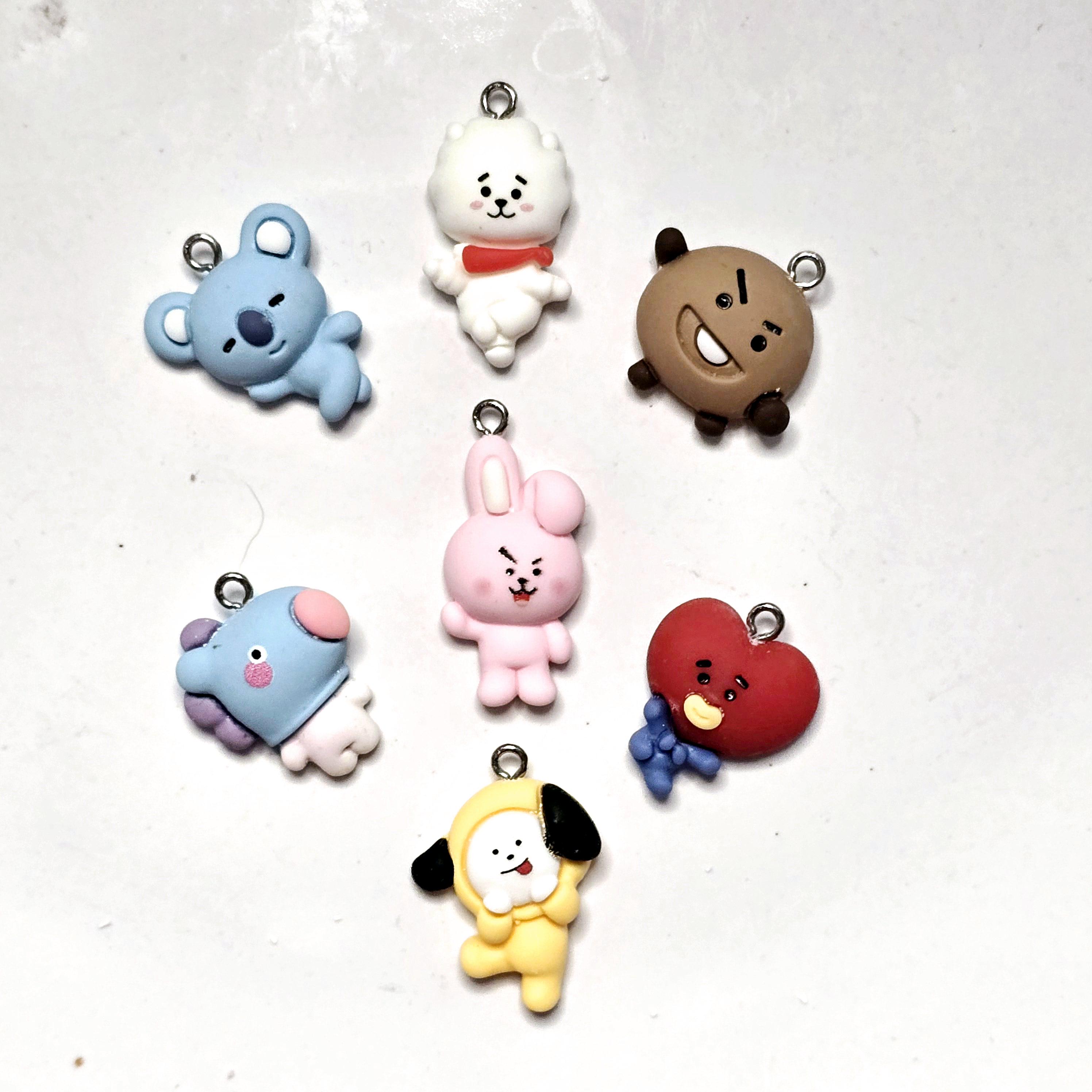 Tiny Bt21 Charm Set/tiny Bt21 Pendant Set - Etsy