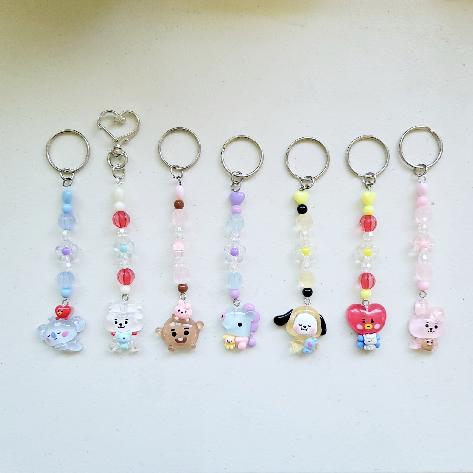 Bt21 Clear Keychains - Etsy