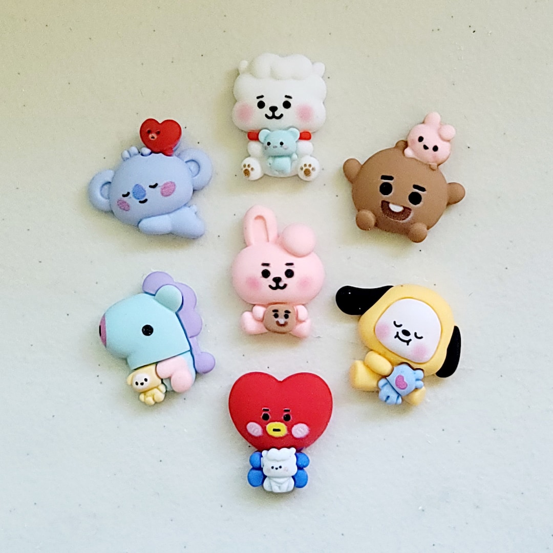 Bt21 Matte Croc Charms | Bt21 Matte Fridge Magnets | Bt21 Matte Shoe ...