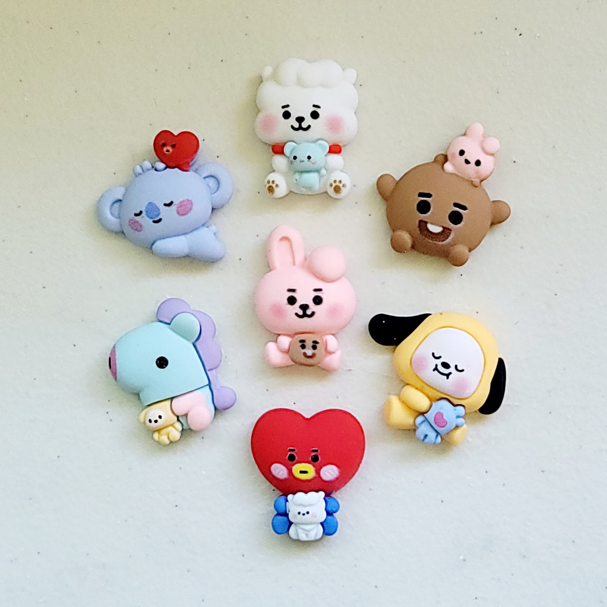 Kawaii Kpop Character Matte Charm | Pendant Set - Etsy