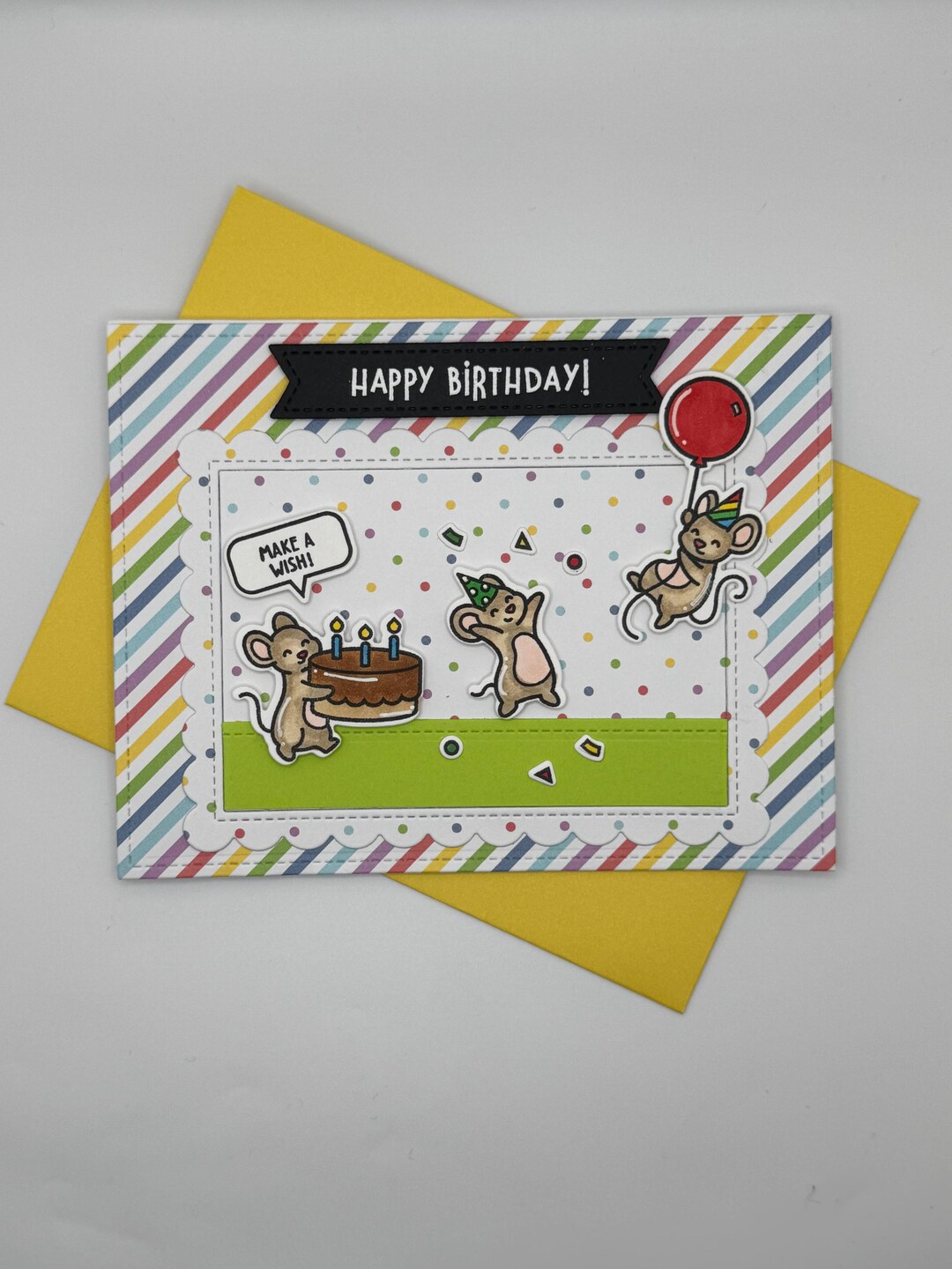 Happy Birthday Mice - Etsy