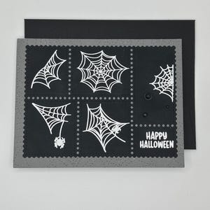 Halloween Spider Web Postage Collage Stamp - Etsy