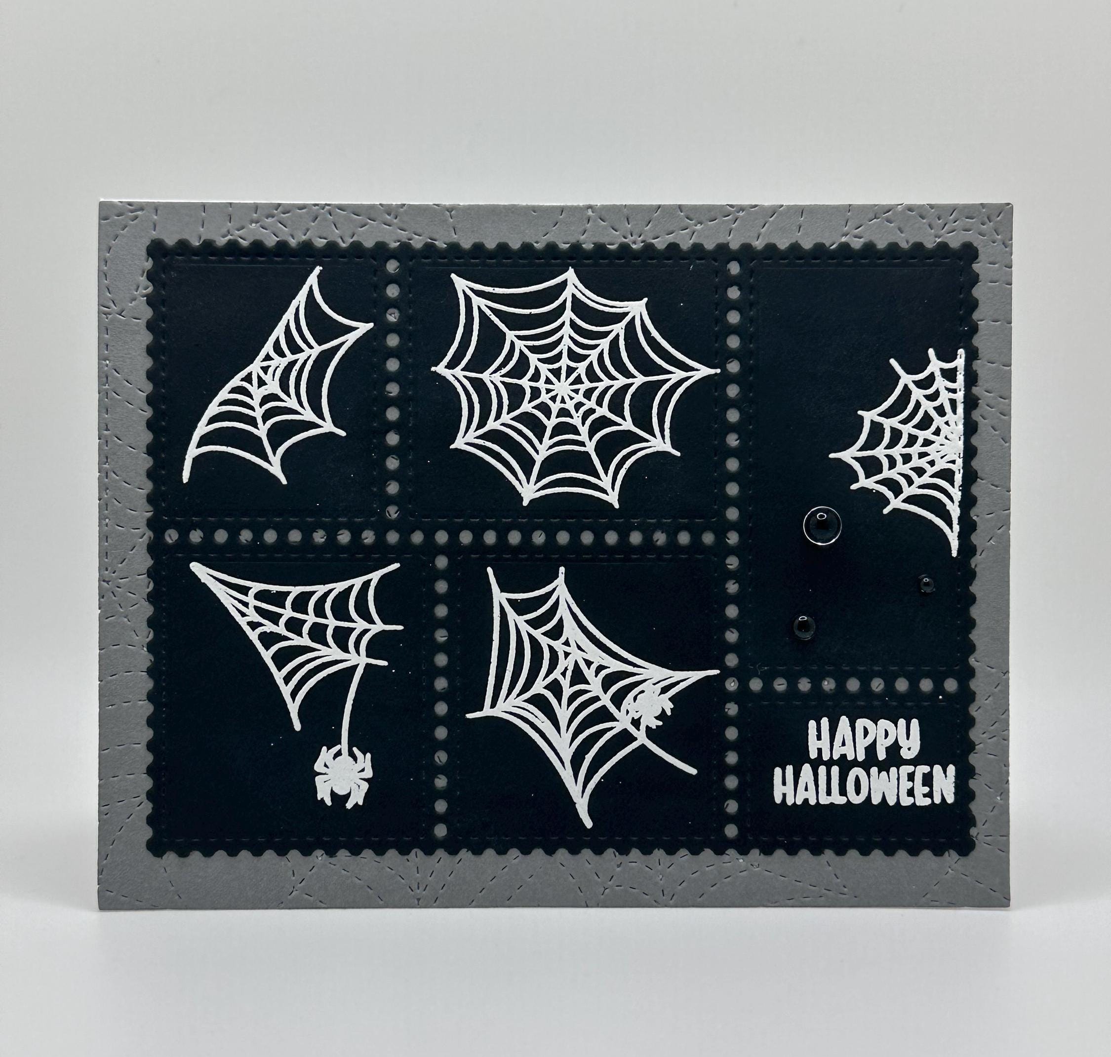 Halloween Spider Web Postage Collage Stamp - Etsy