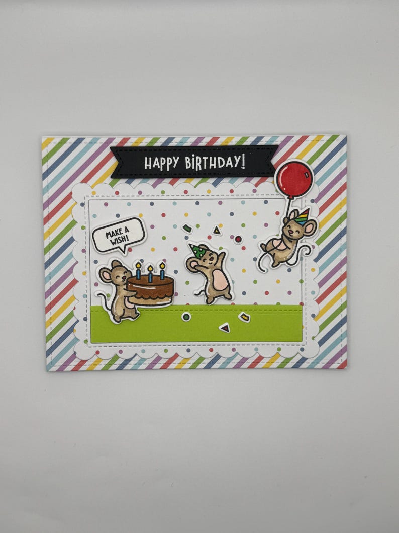 Happy Birthday Mice - Etsy