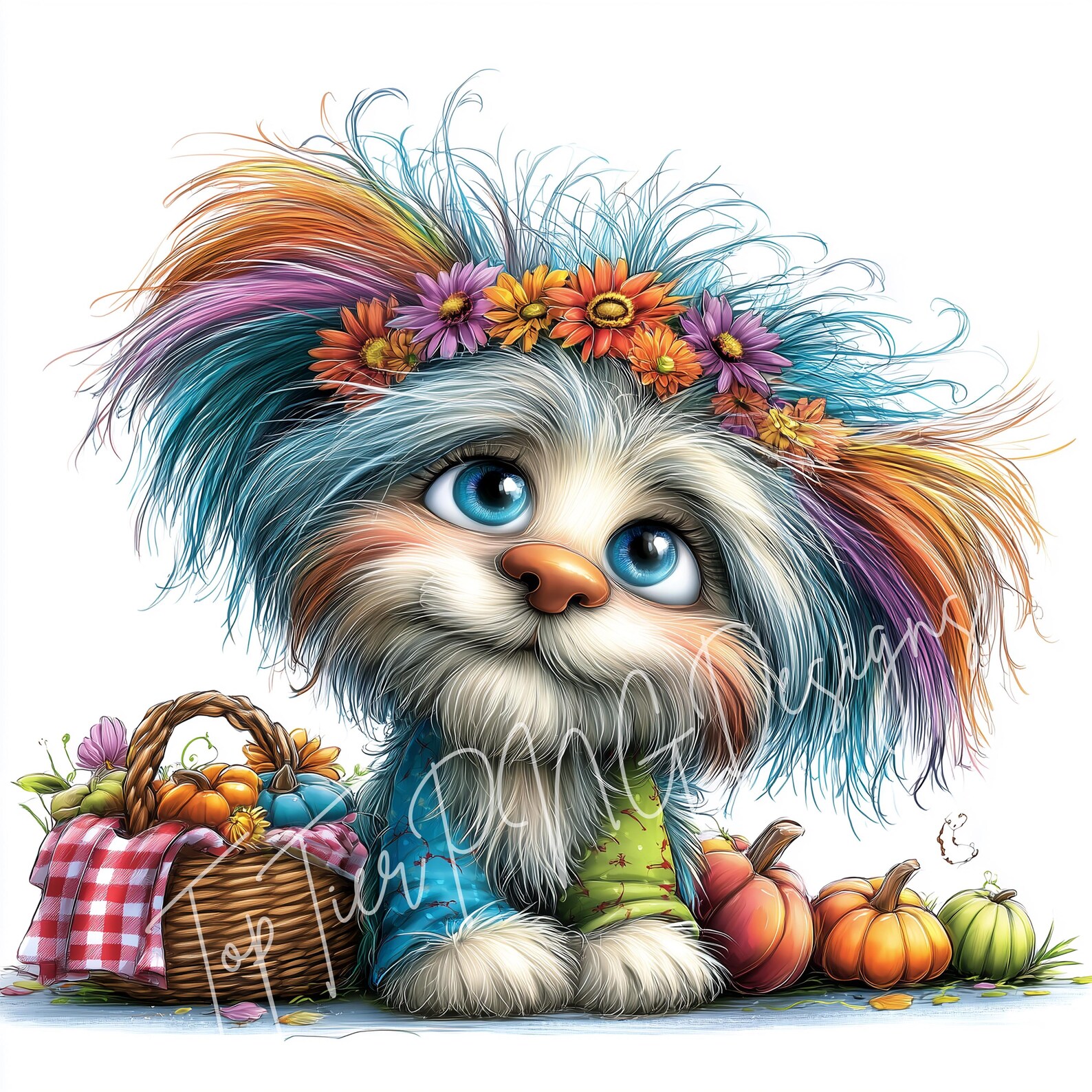 10 Autumn Dog Clipart, Watercolor JPG, Fall Pup Illustration, Cozy Pet ...