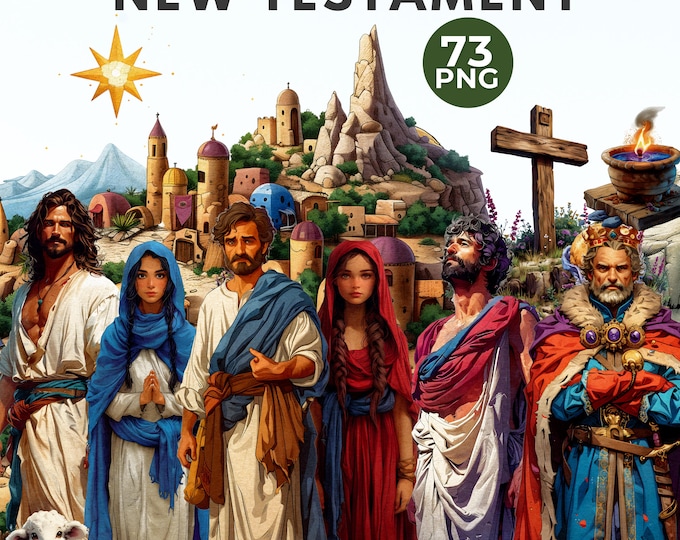 Men of the Bible Clipart, Christian Men, Biblical Characters, Faith Men ...