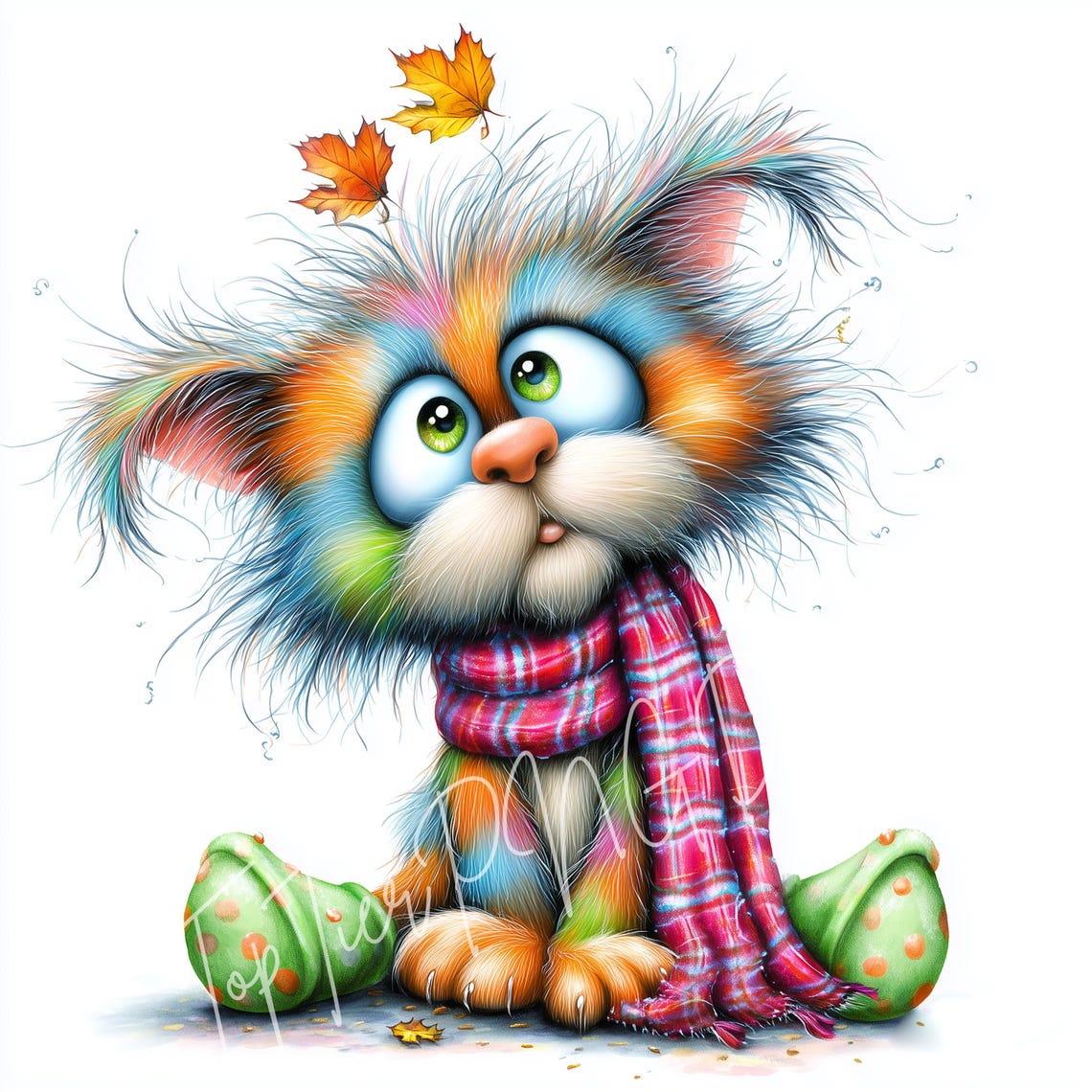Autumn Cat Clipart Bundle, 10 High Quality 300 DPI Jpgs, Pastel Fall ...